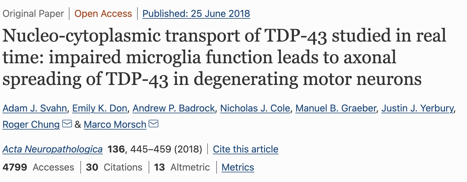 Research publications – Morsch Laboratory